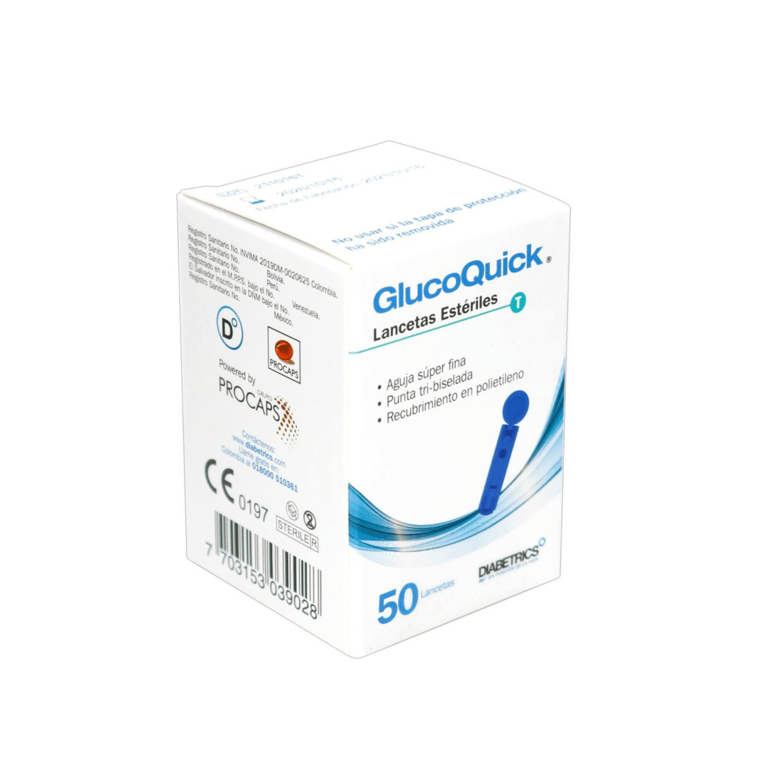 Glucómetro GlucoQuick GD50, Confiable y Fácil de Usar