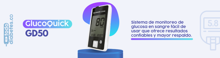 Glucómetro GlucoQuick GD50, Confiable y Fácil de Usar